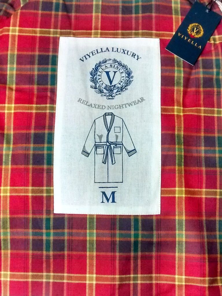 viyella-rich-red-check-tartan-dressing-gown-4598-p | Montague Jeffery